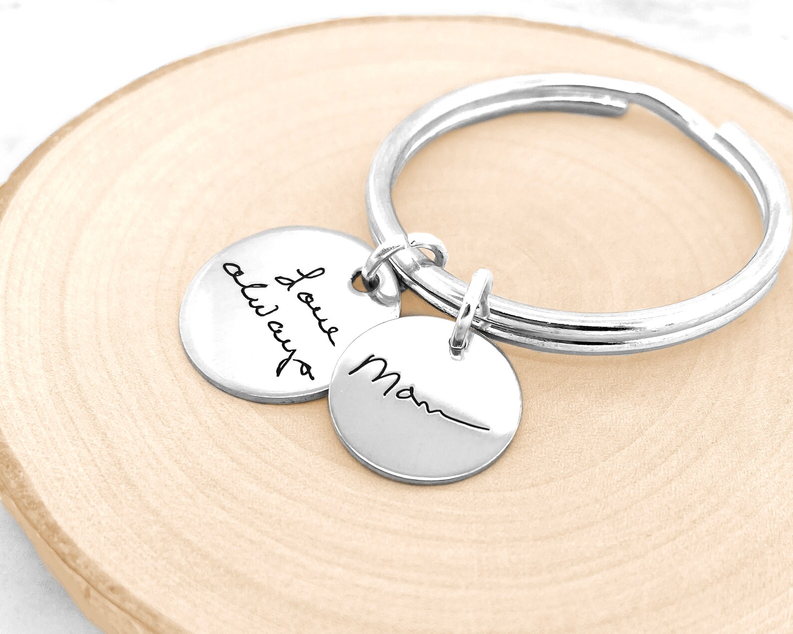 Handwriting Keychain • Signature Keychain • Personalized Keychain ...