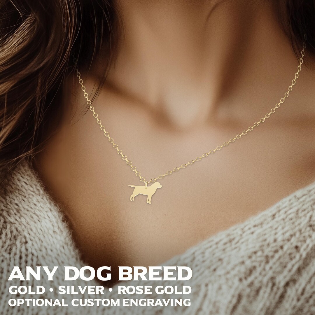 Labrador Retriever Necklace • Custom Dog Necklace • Dog Necklace • Dog ...