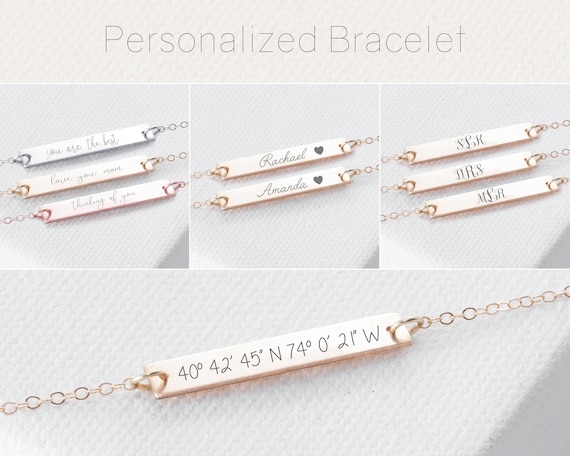 Custom Bracelet Personalized Bracelet Create Your Own | Etsy