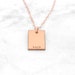 Personalized Rectangle Necklace Name Necklace Personalized Rectangle ...