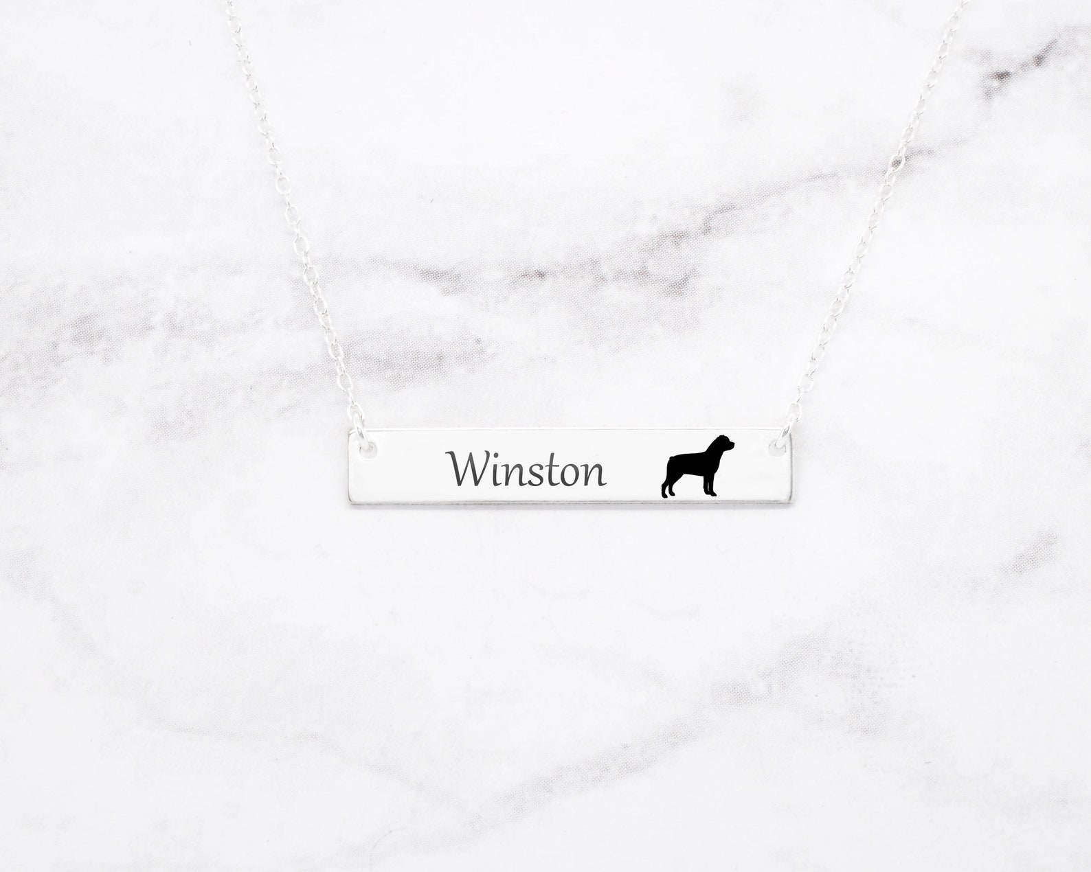 Rottweiler Necklace Dog Charm Puppy Necklace Rottweiler | Etsy