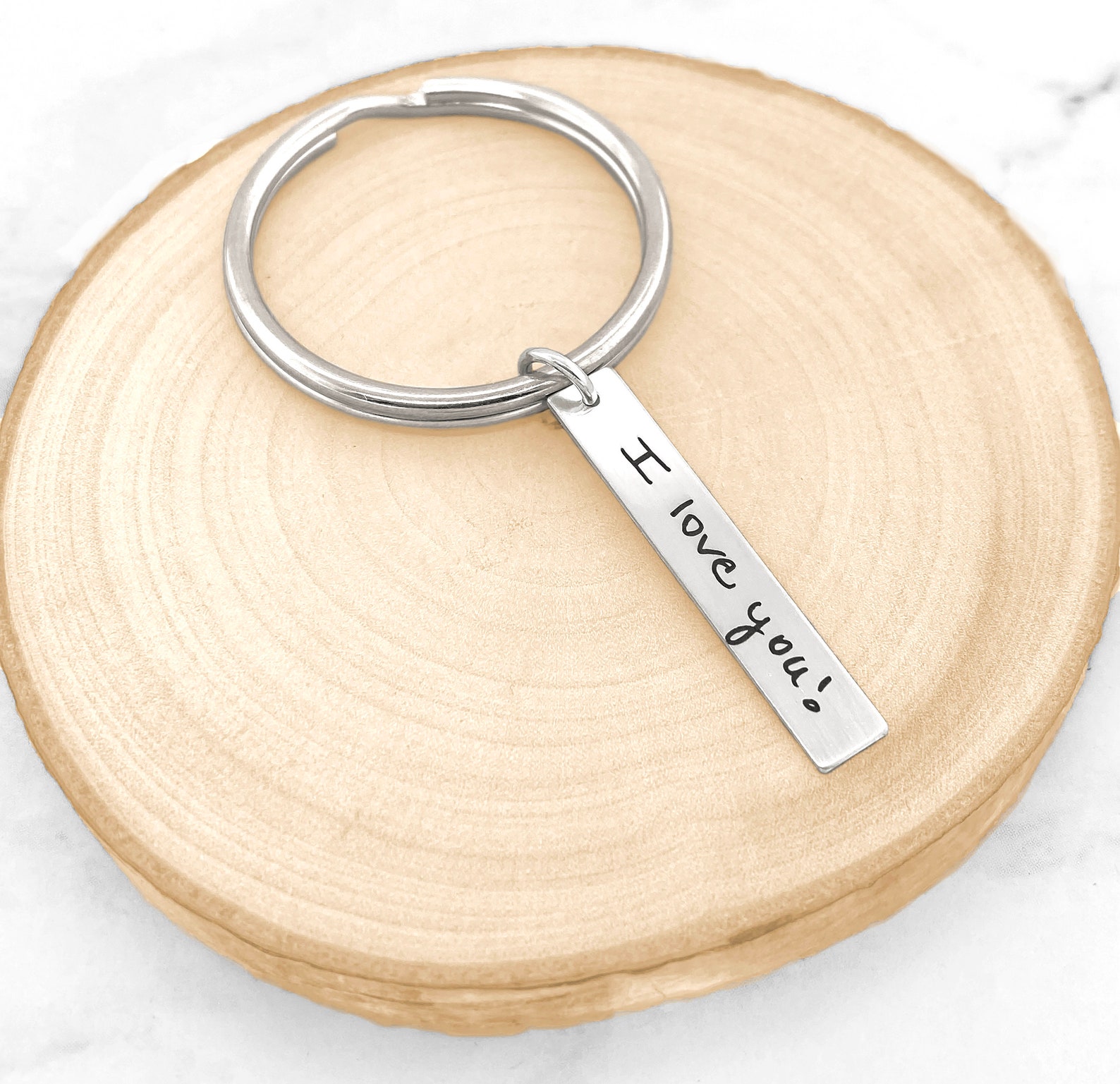 Actual Handwriting Keychain Personalized Keychain | Etsy