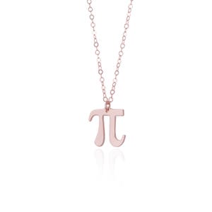 Pi Necklace, Pi Jewelry, Math Necklace, Pi Symbol Necklace, Geometry ...
