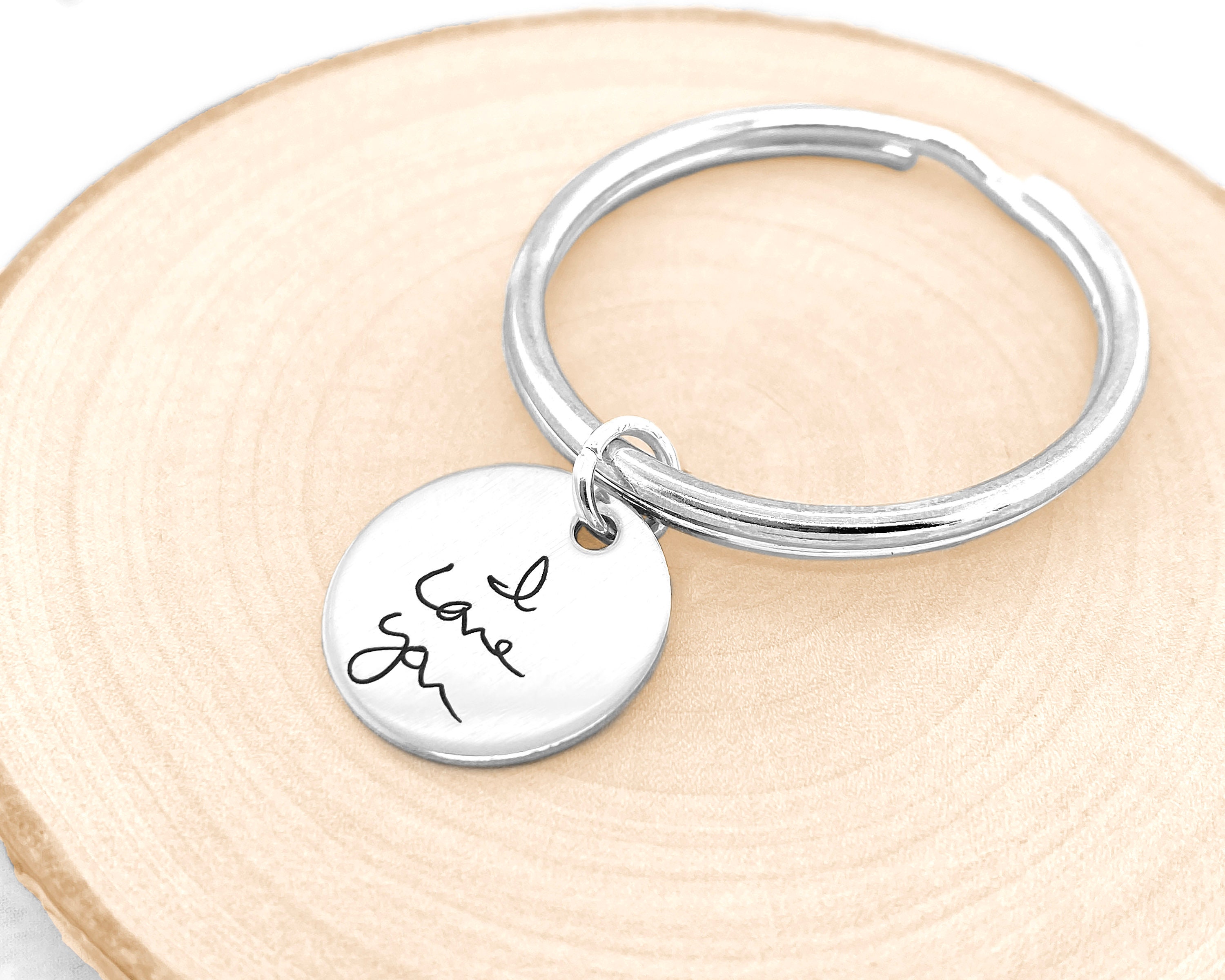 Handwriting Keychain • Signature Keychain • Personalized Keychain ...