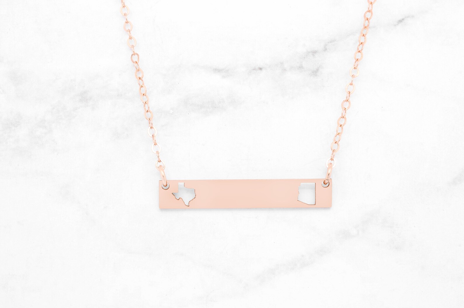 Two State Necklace • State Necklace • Custom Map State Pride Necklace ...