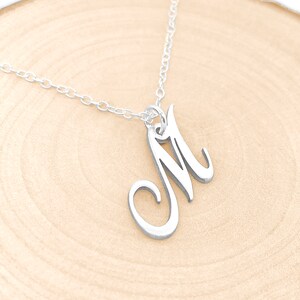 M Initial Necklace • Dainty Initial Necklace • Tiny Letter Necklace ...