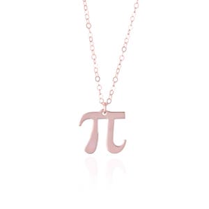 Pi Necklace, Pi Jewelry, Math Necklace, Pi Symbol Necklace, Geometry ...