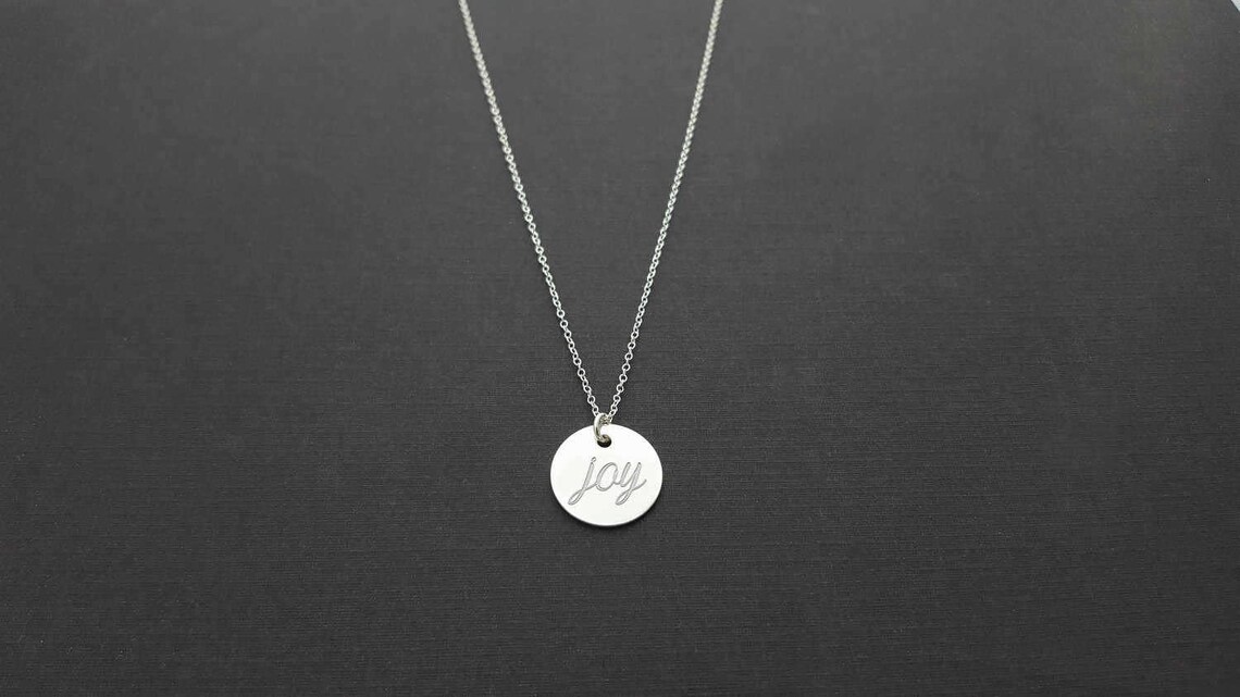 Joy Necklace Joy Jewelry Find Hope Love and Joy Charm - Etsy