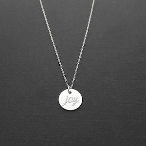Joy Necklace, Joy Jewelry, Find Hope Love and Joy Charm, Choose Joy ...