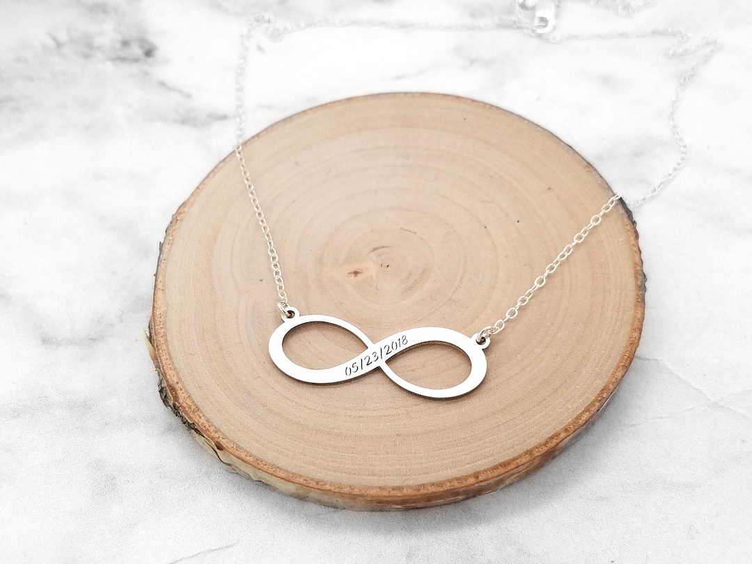 Infinity Necklace • Infinity Charm • Eternity Necklace • Date Infinity ...