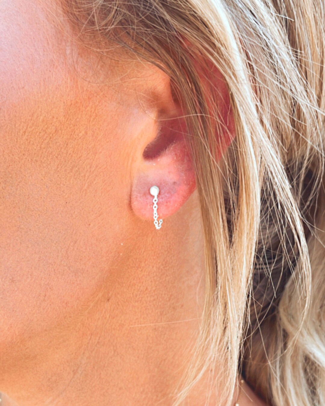 Chain Earrings • Gold Chain Earrings • Sterling Silver Chain Earrings ...