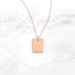 Personalized Rectangle Necklace • Name Necklace • Personalized ...