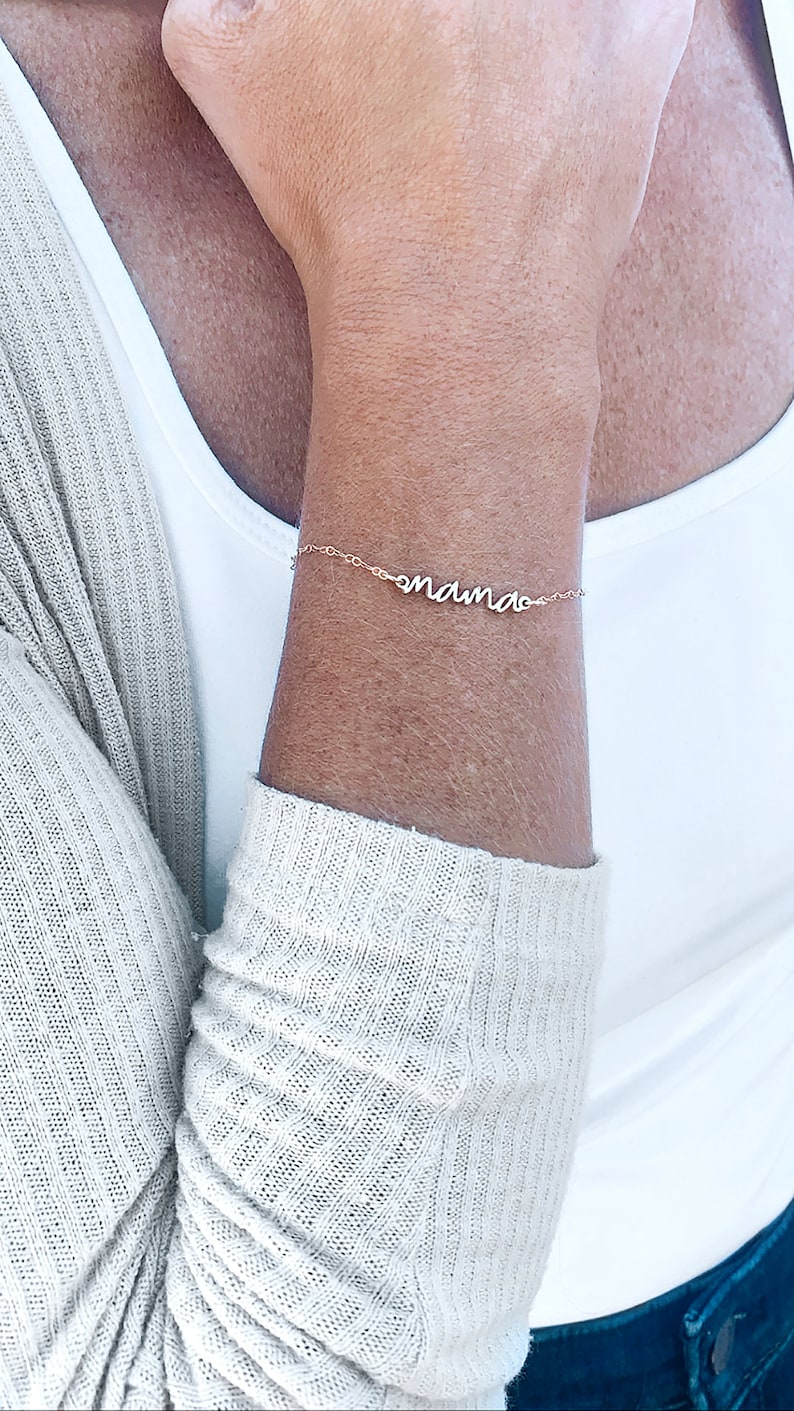 Mama Bracelet New Mom Bracelet Mom Jewelry Personalized - Etsy