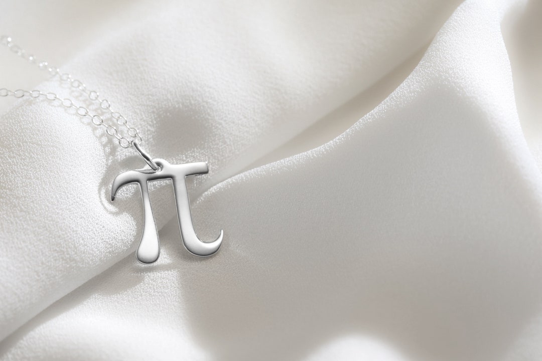 Pi Necklace, Pi Jewelry, Math Necklace, Pi Symbol Necklace, Geometry ...