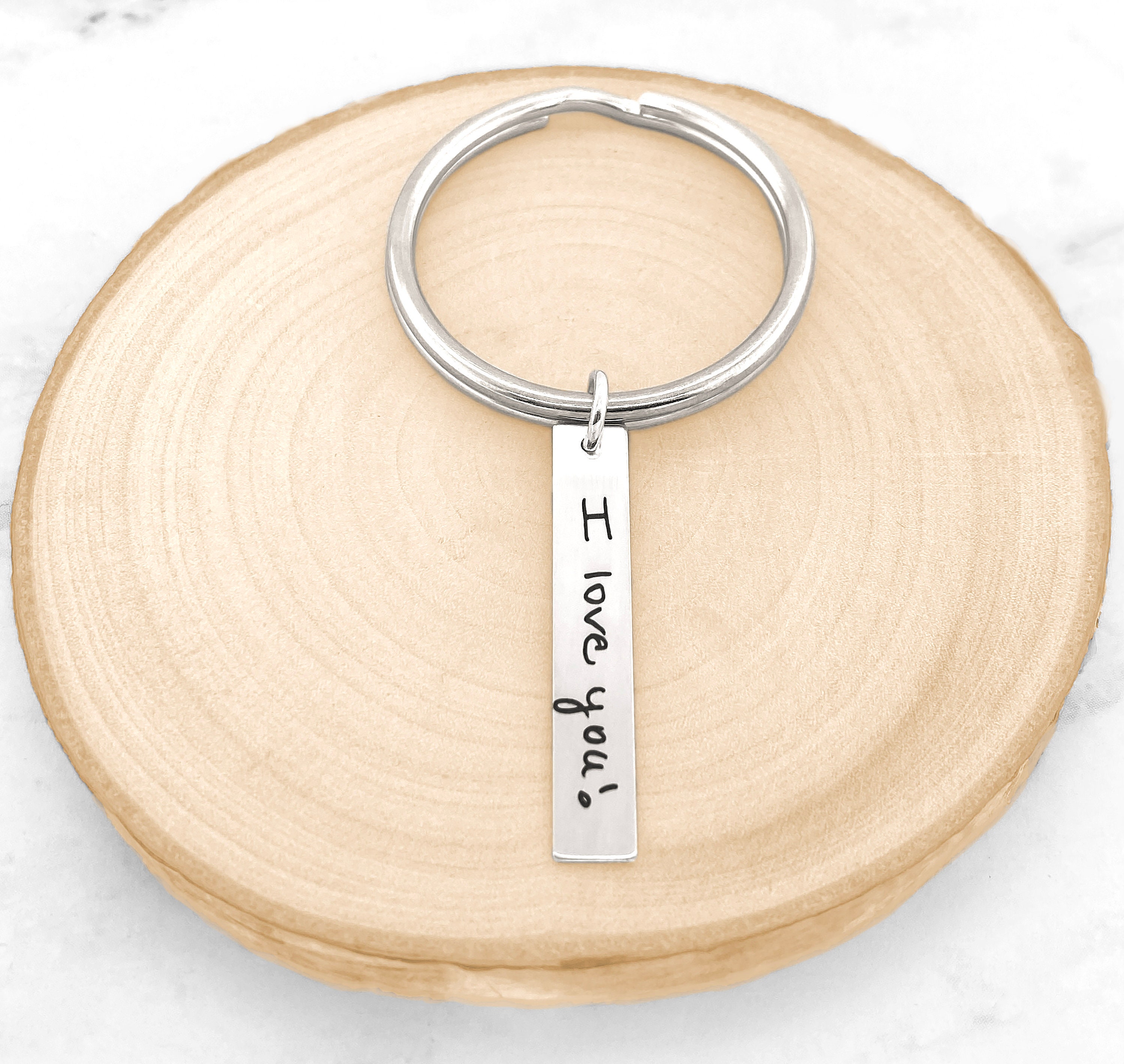 Actual Handwriting Keychain Personalized Keychain | Etsy