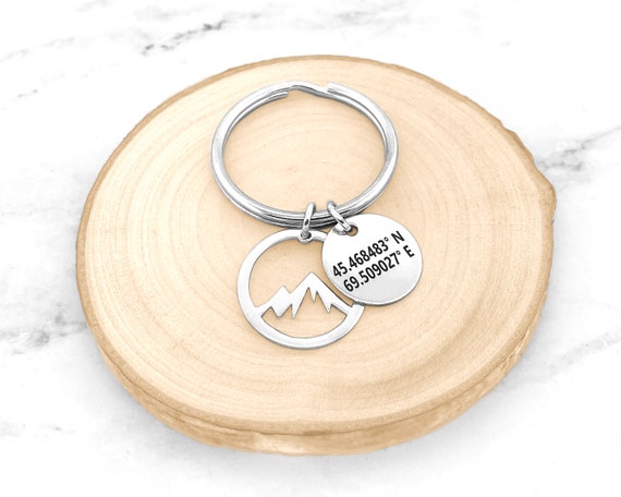 Gps Keychain Coordinate Keychain Coordinate Keychain, Gps Coordinates ...