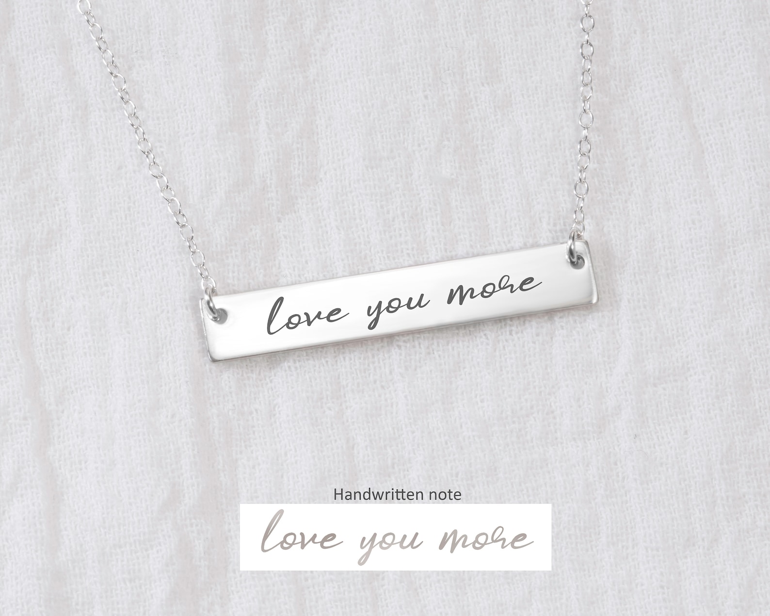 Handwritten Necklace Handwritten Jewelry Custom | Etsy