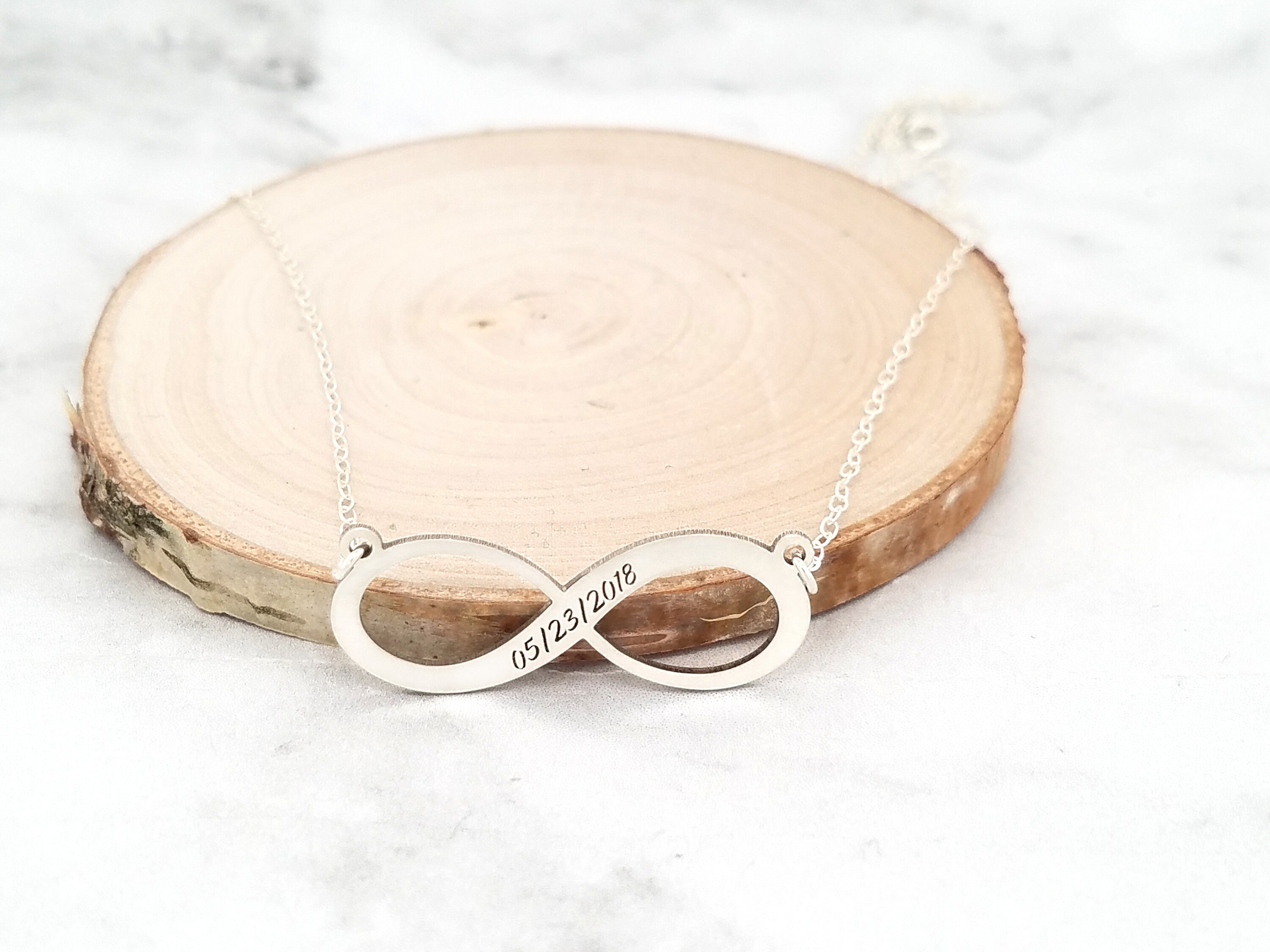 Infinity Necklace • Infinity Charm • Eternity Necklace • Date Infinity ...