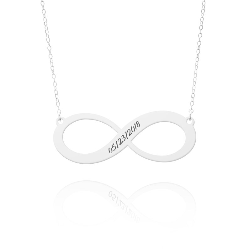 Infinity Necklace • Infinity Charm • Eternity Necklace • Date Infinity ...