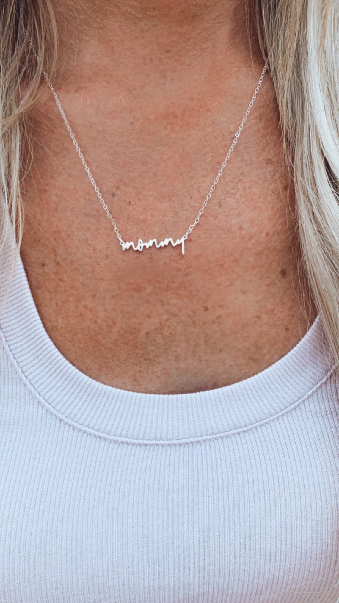 Mommy Necklace Mom Necklace Mom Gift Personalized | Etsy