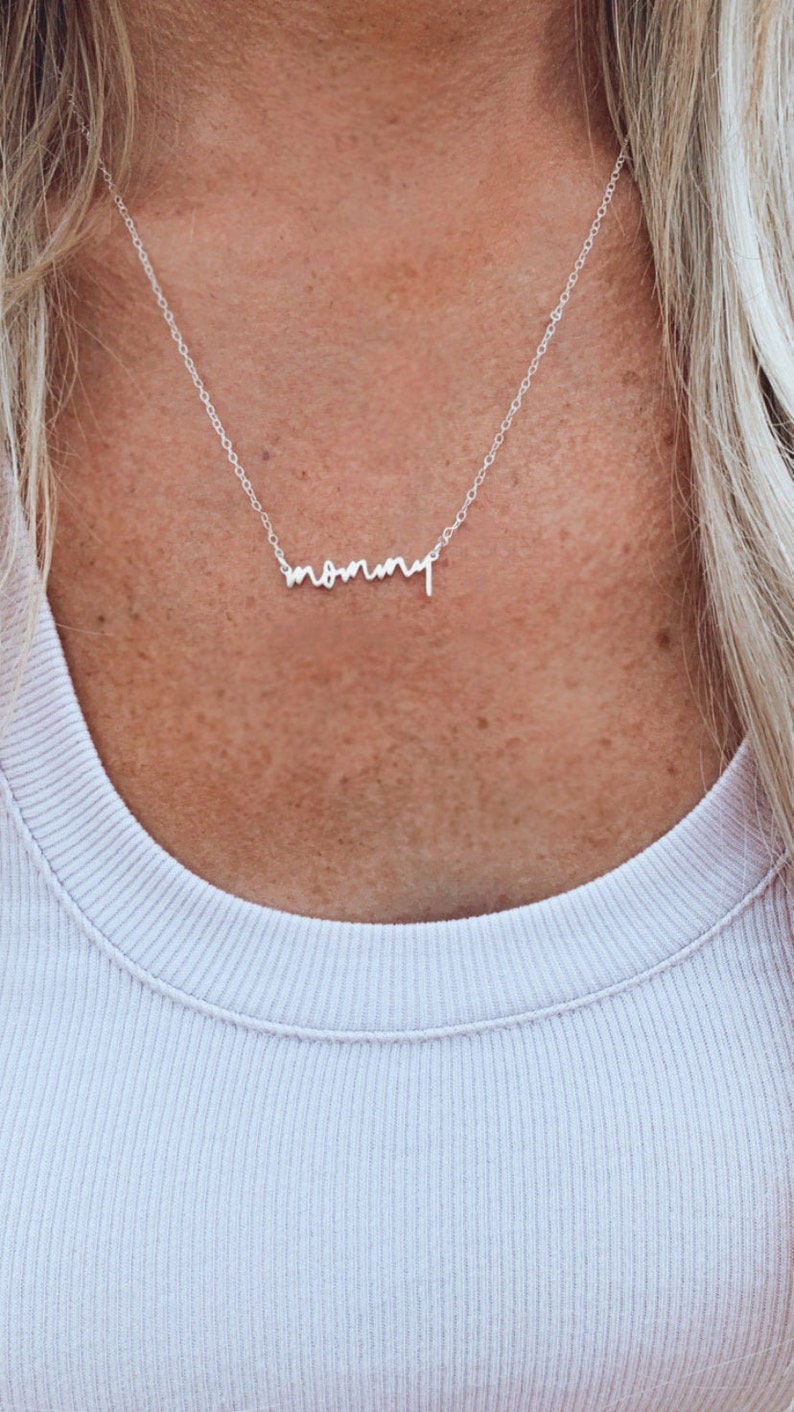 Mommy Necklace Mom Necklace Mom Gift Personalized | Etsy
