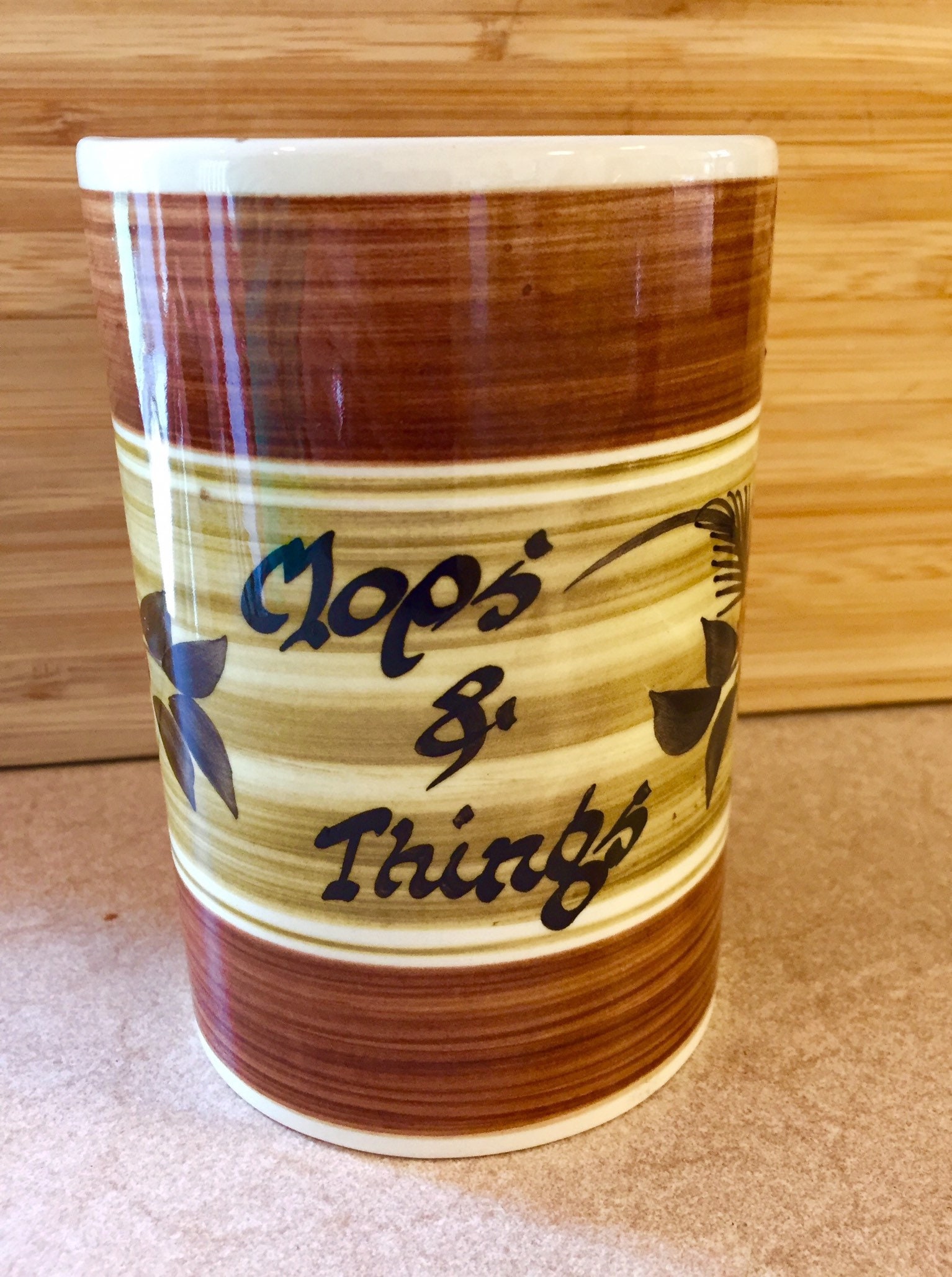 Vintage Toni Raymond Utensils Pot - Etsy