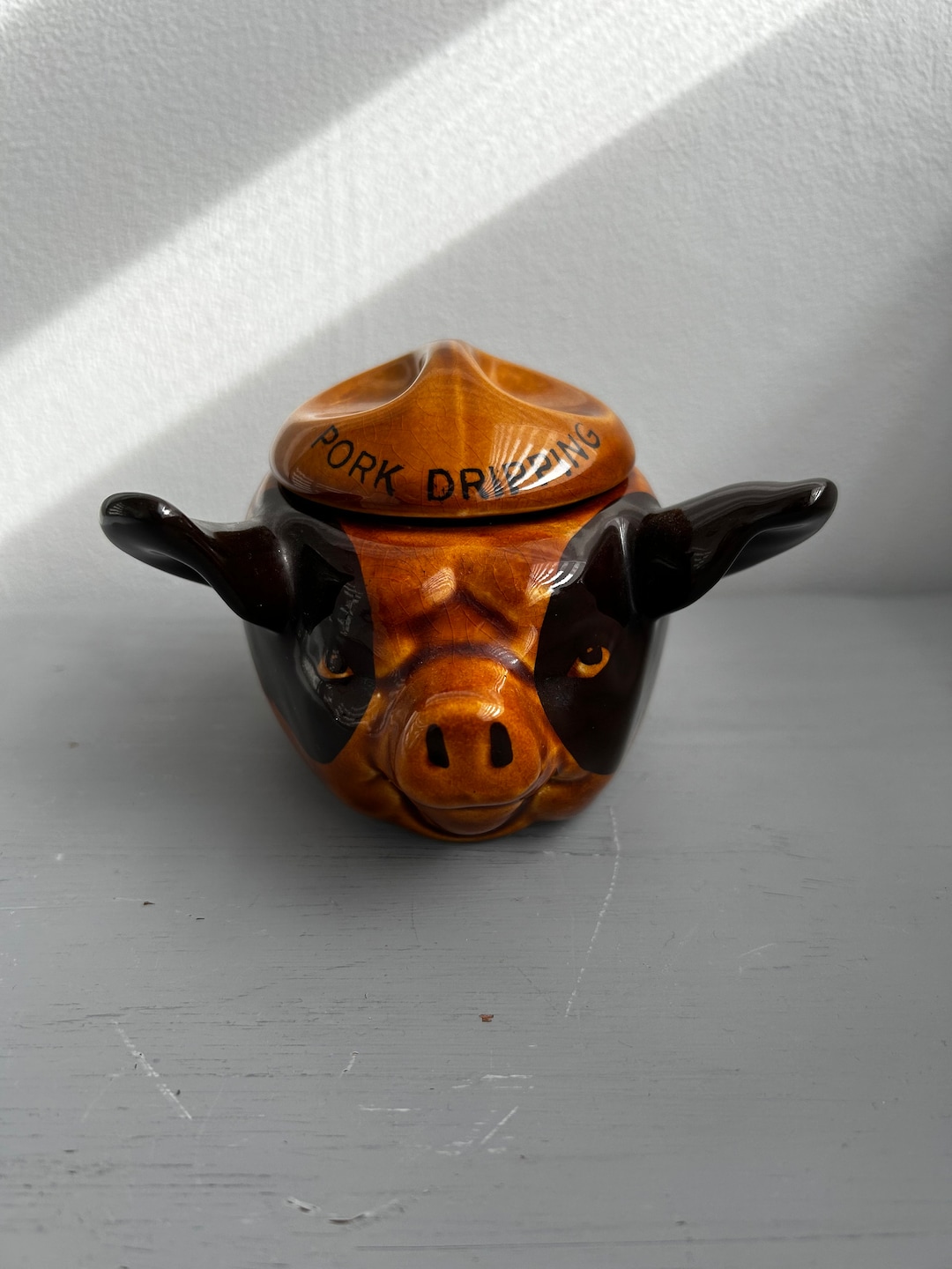 Vintage Szeiler Pottery Pork Dripping Pig - Etsy UK
