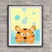 Tiger Bubble Bath Print | Bathroom Print | Bathroom Print Set | Gender ...