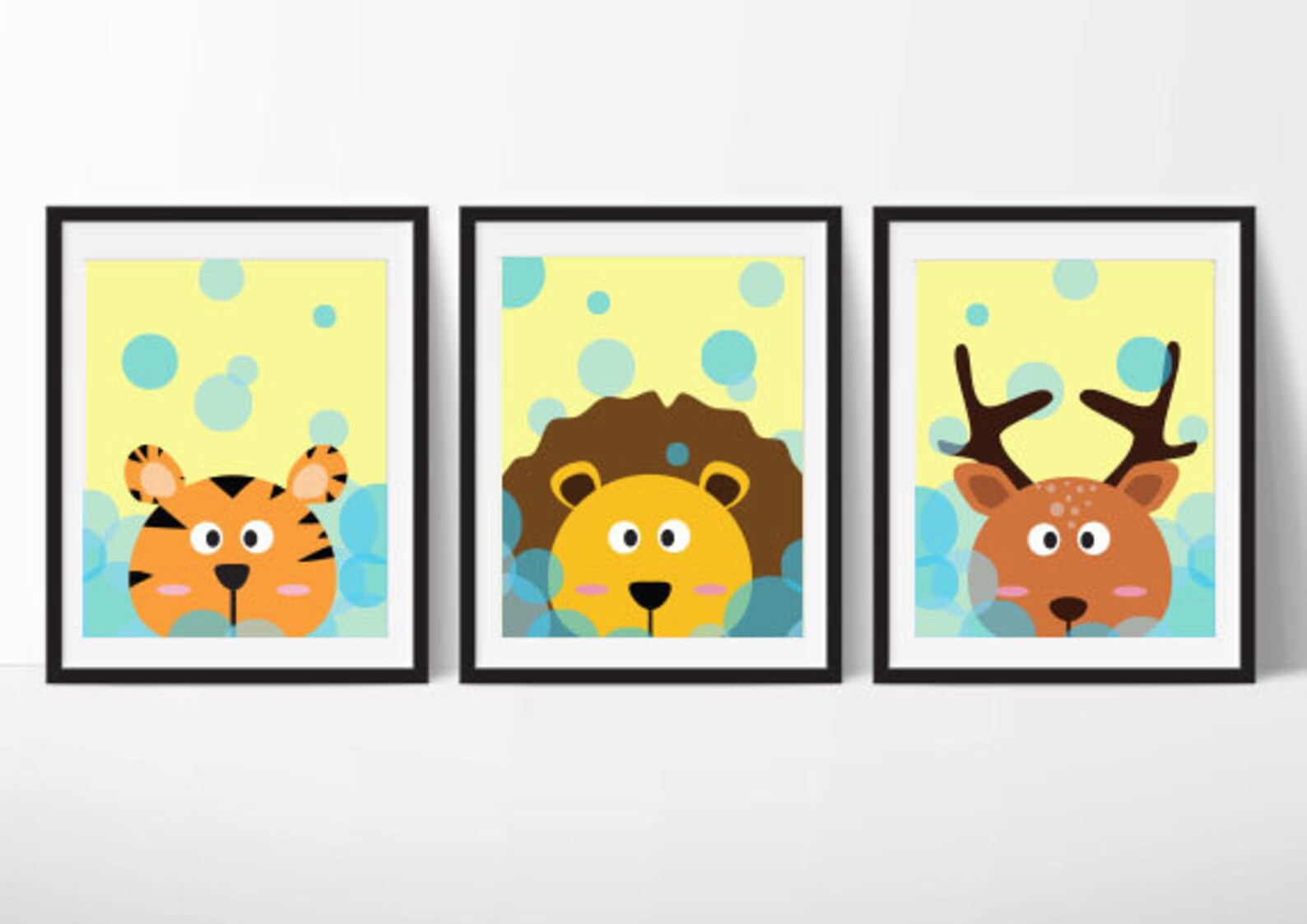 Tiger Bubble Bath Print | Bathroom Print | Bathroom Print Set | Gender ...