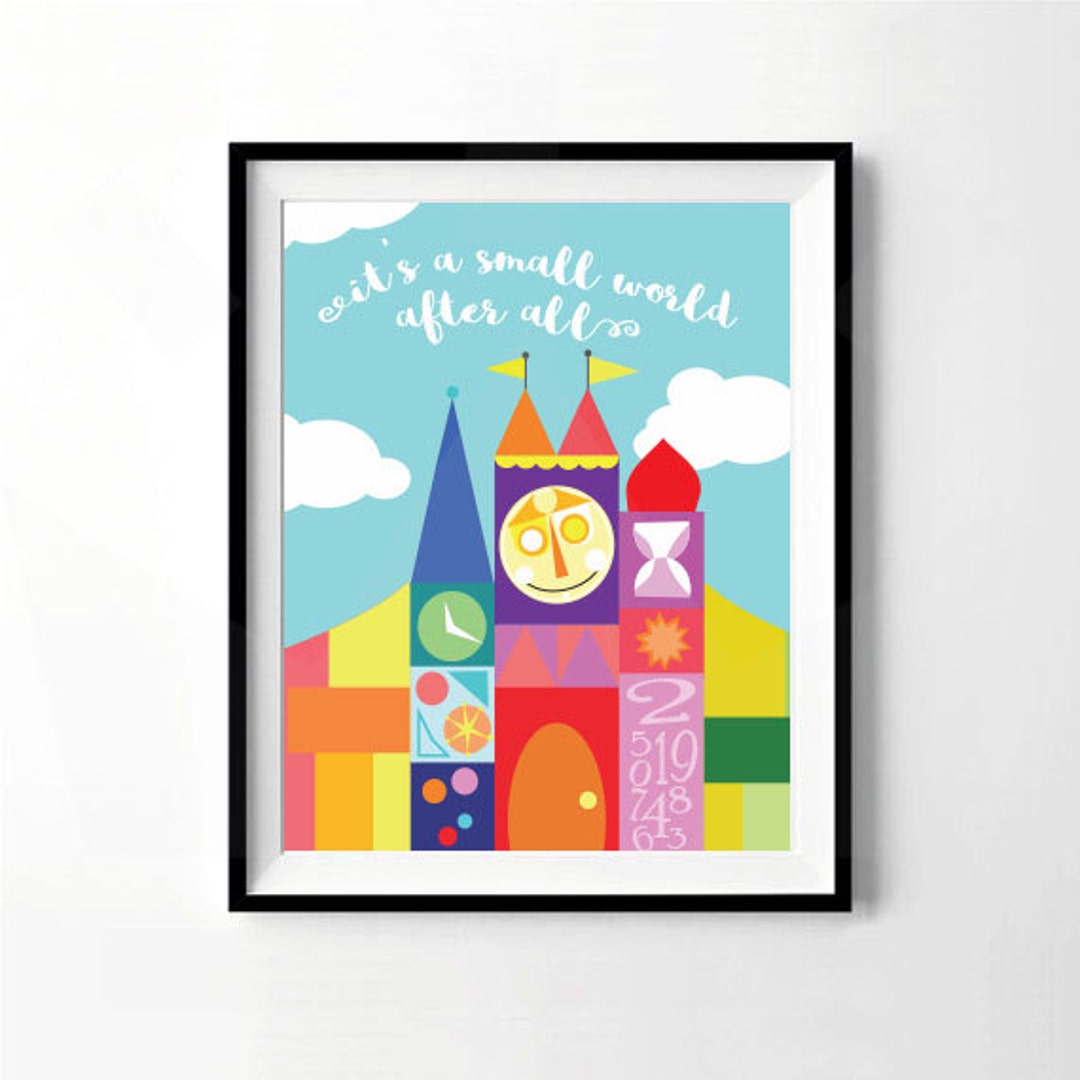 It's A Small World After All It's a Small World Print Neutral Nursery ...
