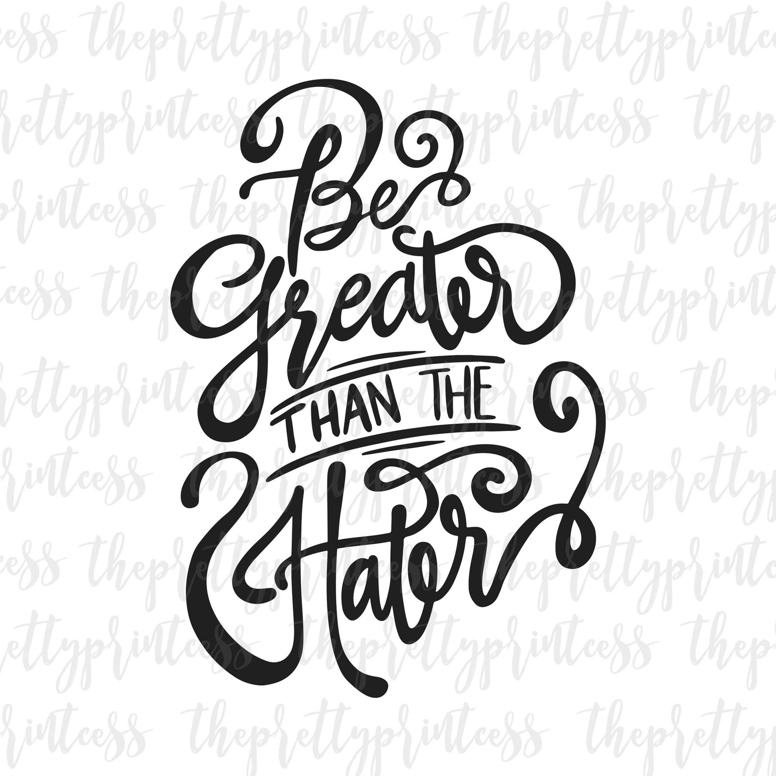 Be Greater Than the Hater SVG Shirt Anti Bullying Shirt SVG | Etsy