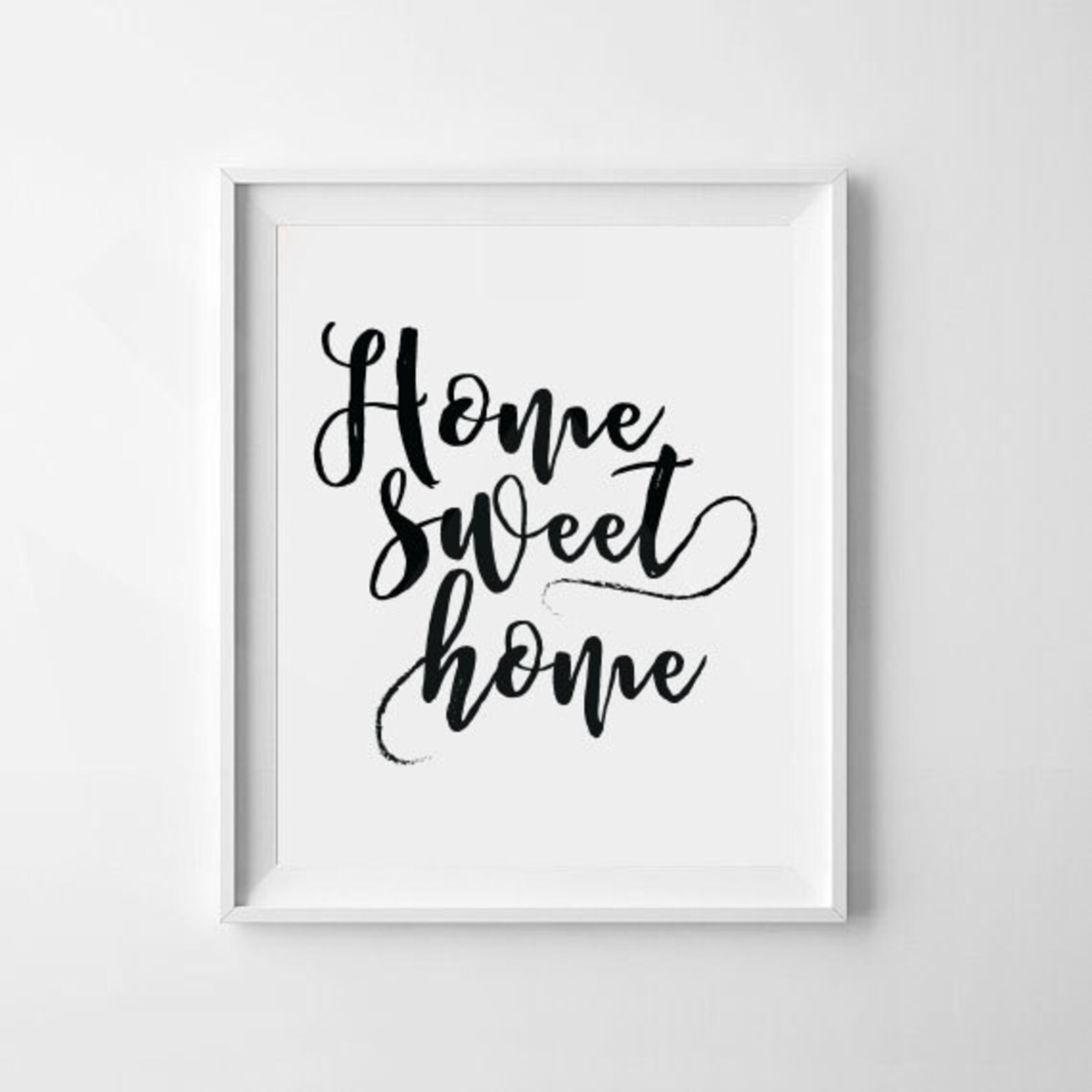 Home Sweet Home Print Calligraphy Print Inspirational - Etsy