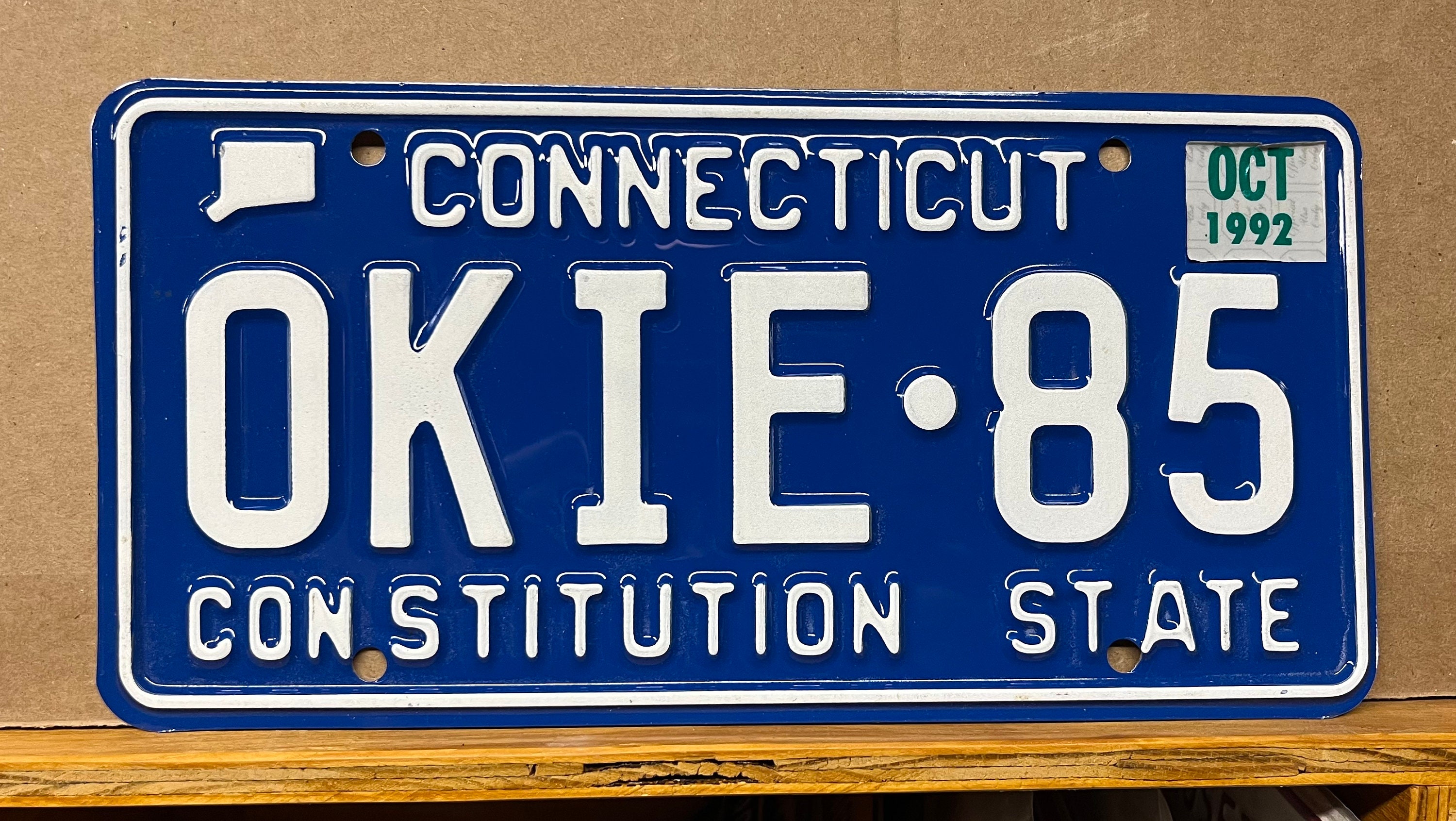 Connecticut License Plate 1992 - Etsy