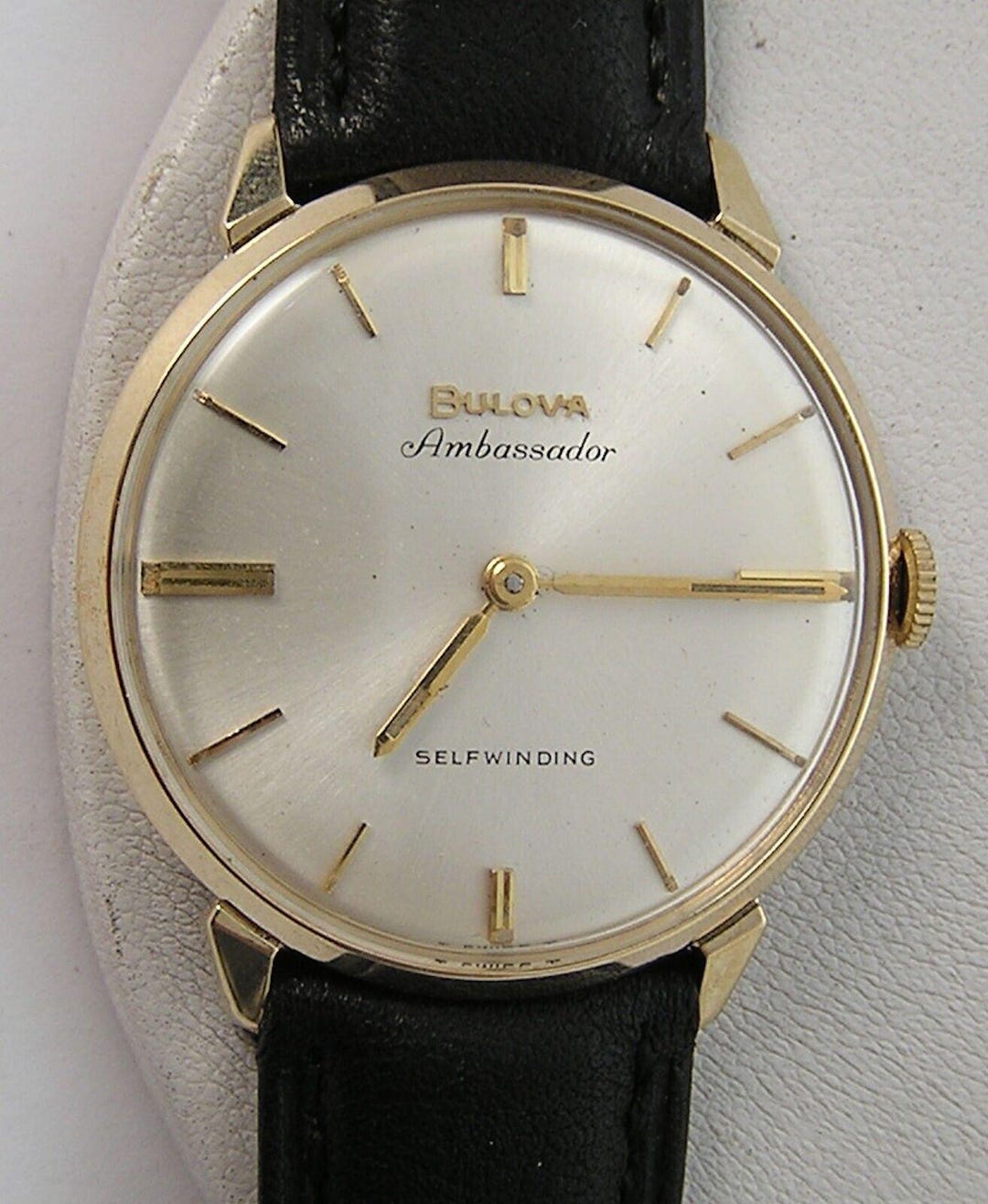 10kgoldf 1965 Bulova Ambassador Men's Micro-rotor Automatic Watch 12EBA ...