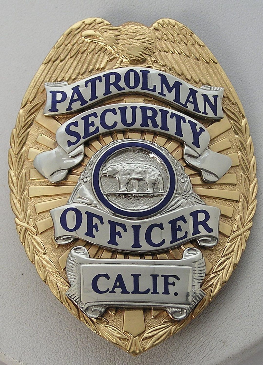Vintage NOS Obsolete Sun Badge Co. Patrolman Security Officer ...