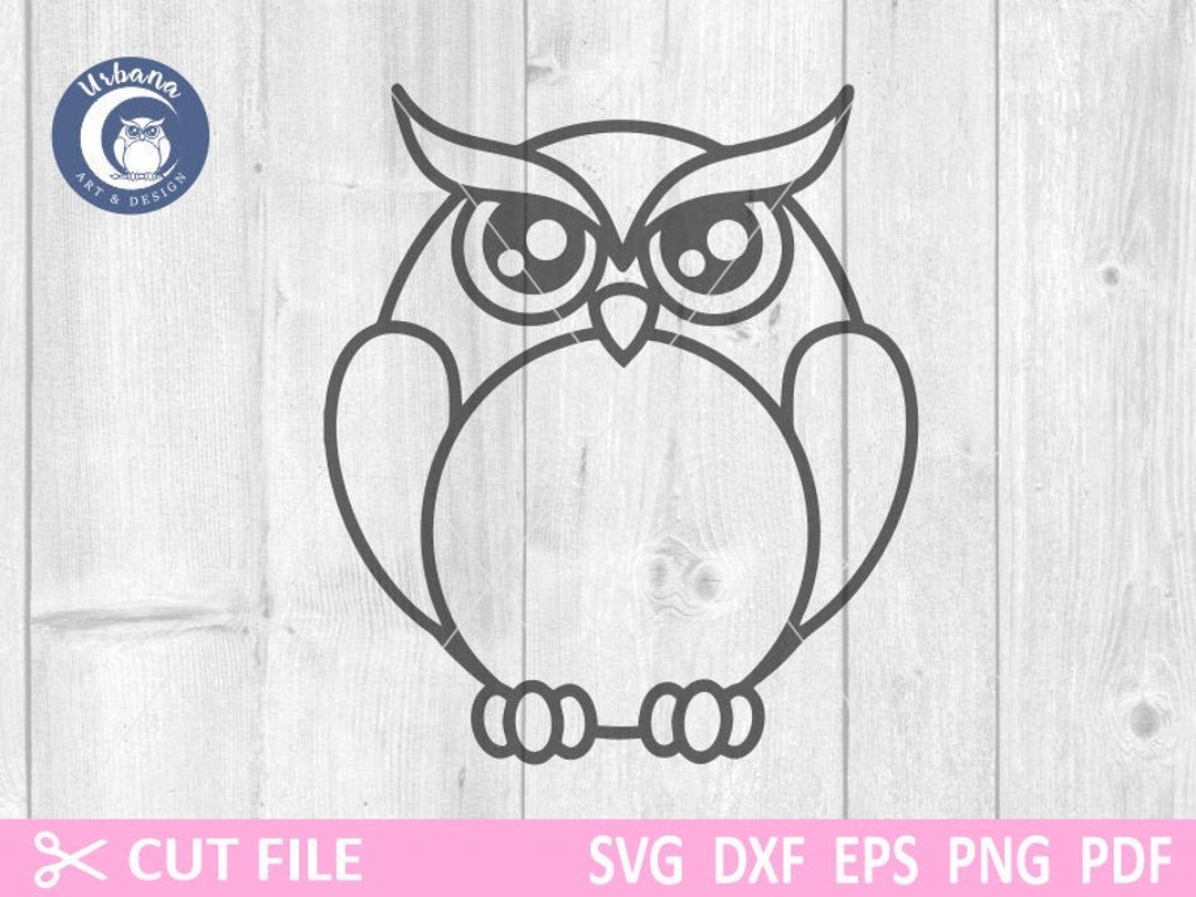 Owl SVG File, Owl Frame SVG, Monogram Frame SVG, Owl Frame Svg File ...