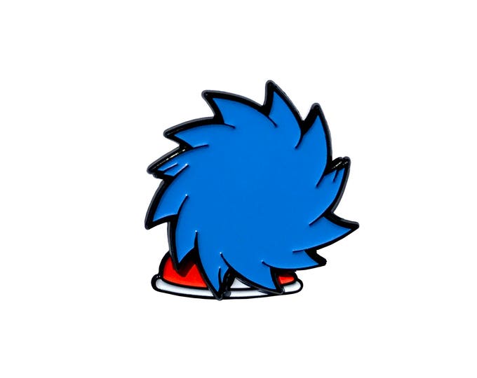 Sonic - Spinning Enamel Pin - Etsy