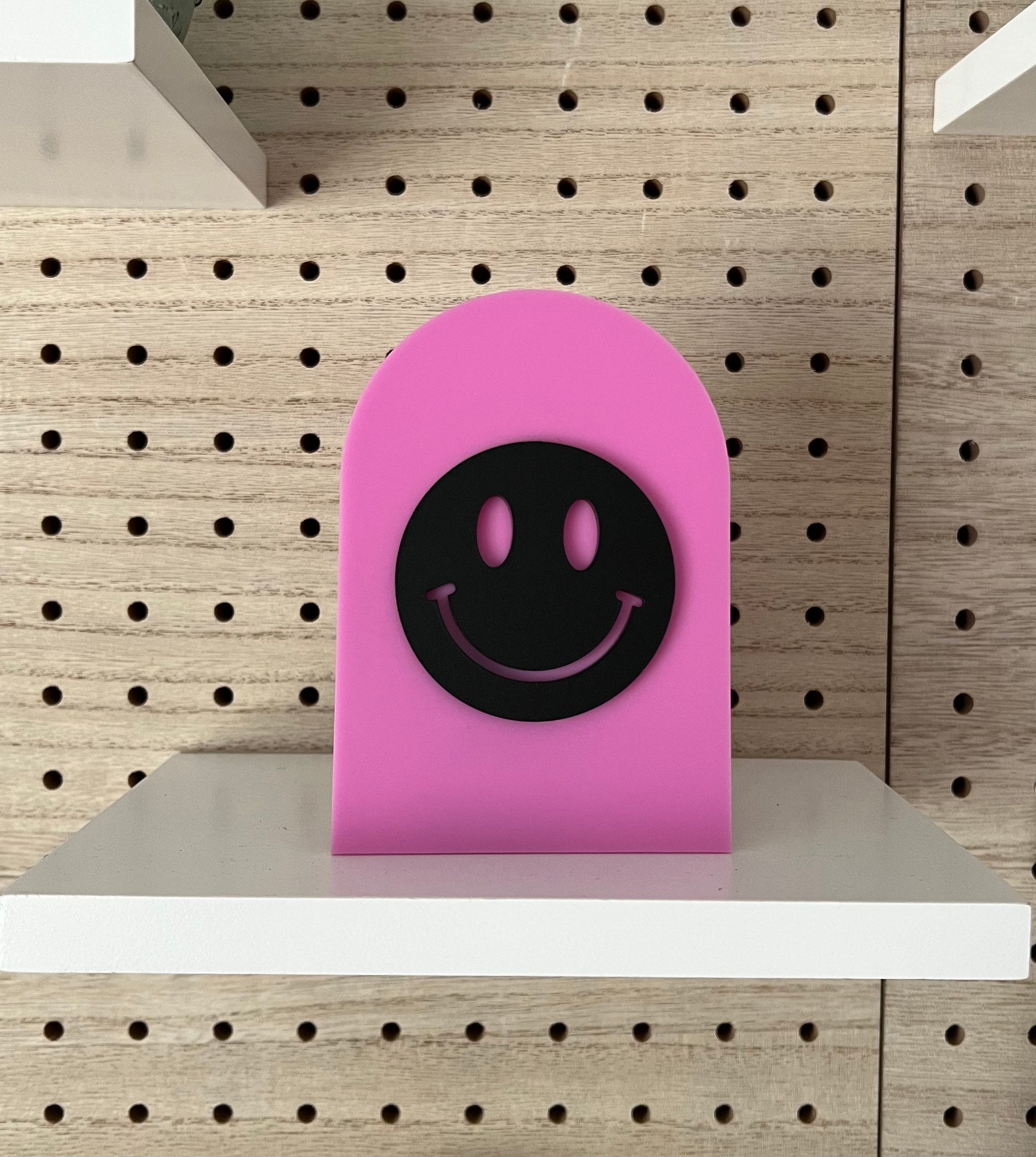 Shelf Decor, Kids Room, Retro Sign, Smiley Face, Peace Sign - Etsy