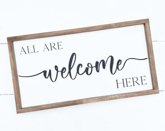 All Are Welcome Here - Etsy
