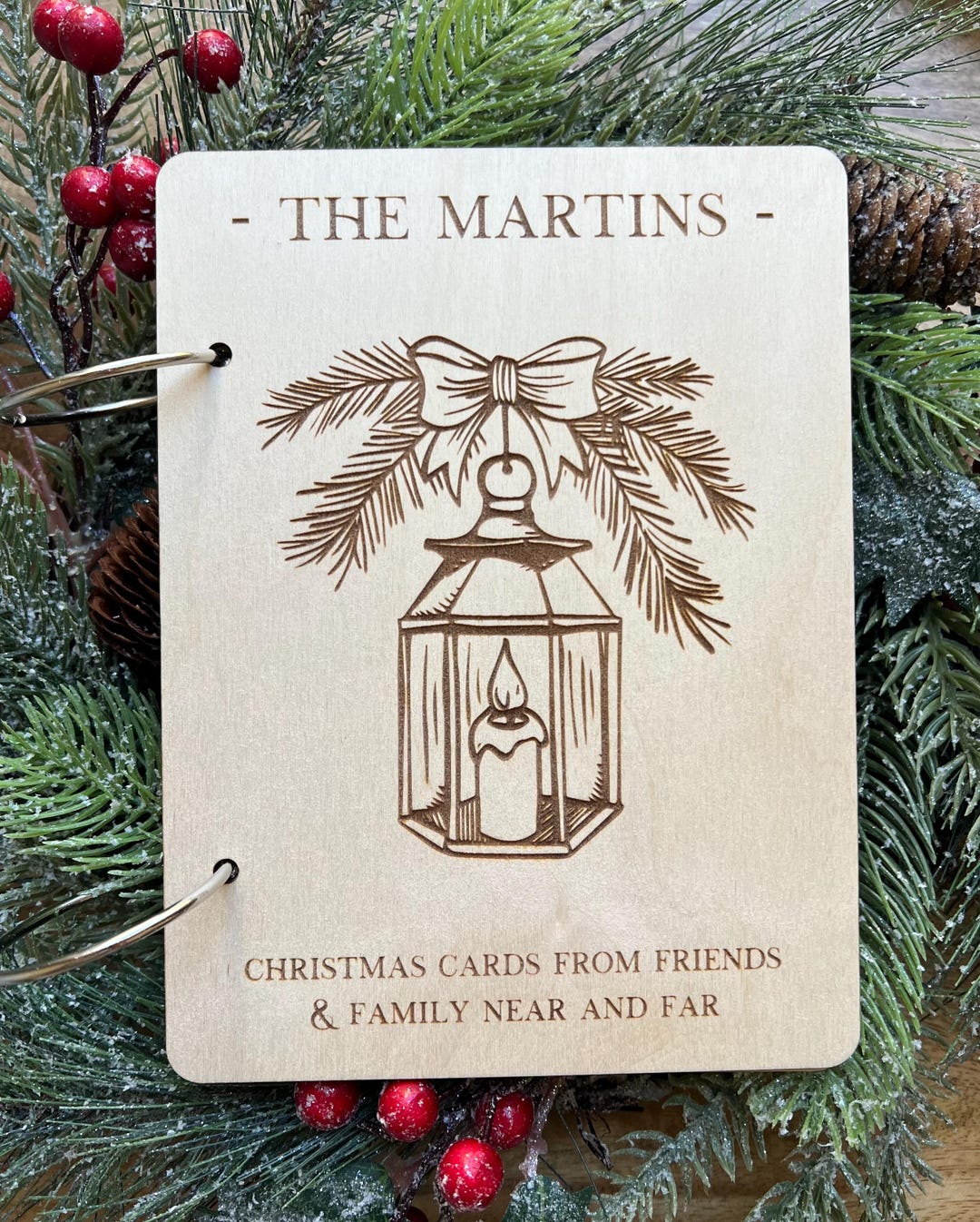 Cards of Christmas Past, Wood Card Holder, Holiday Keepsake - Etsy