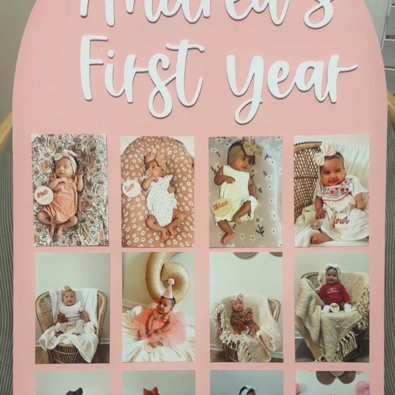 Baby Milestone Year Boards - Etsy