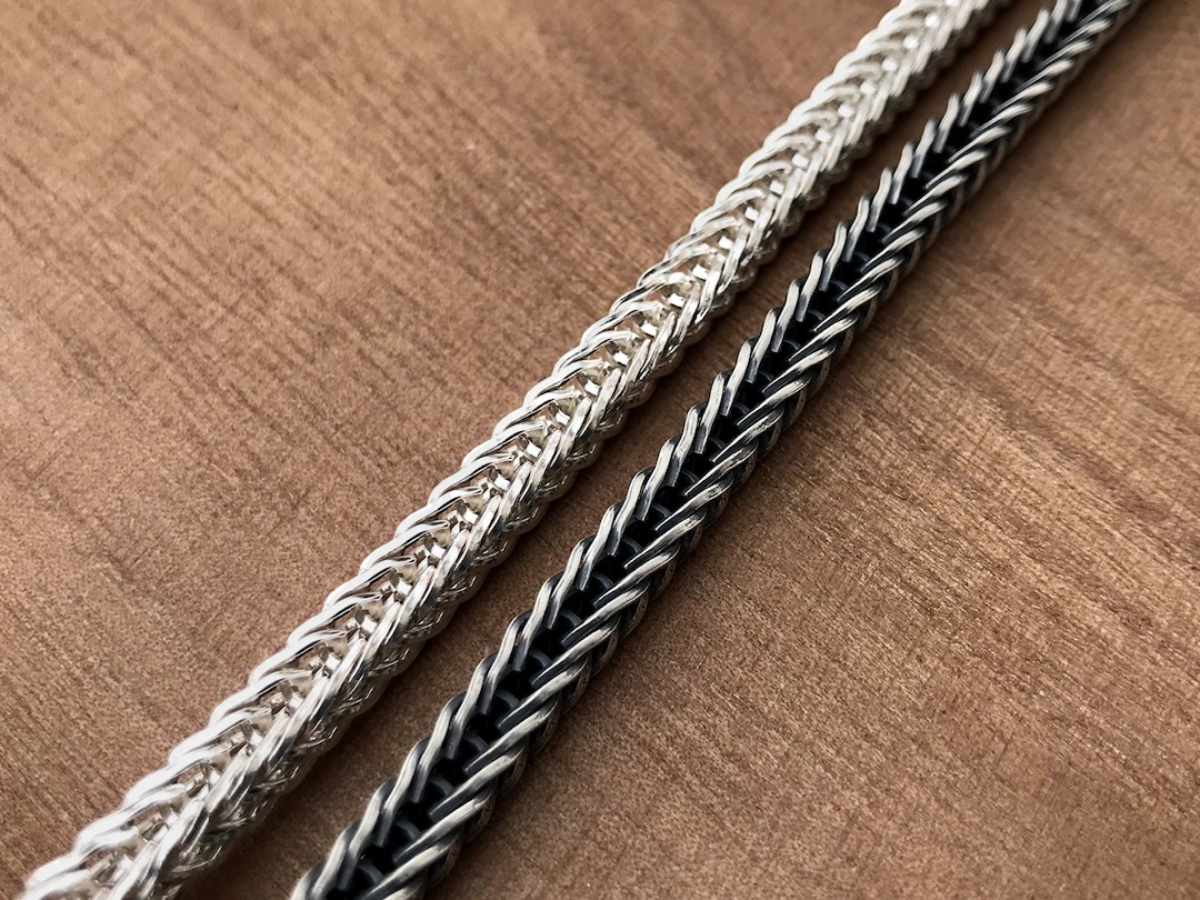 Silver Chain, Foxtail Chain Necklace, 925 Sterling Silver Chain ...