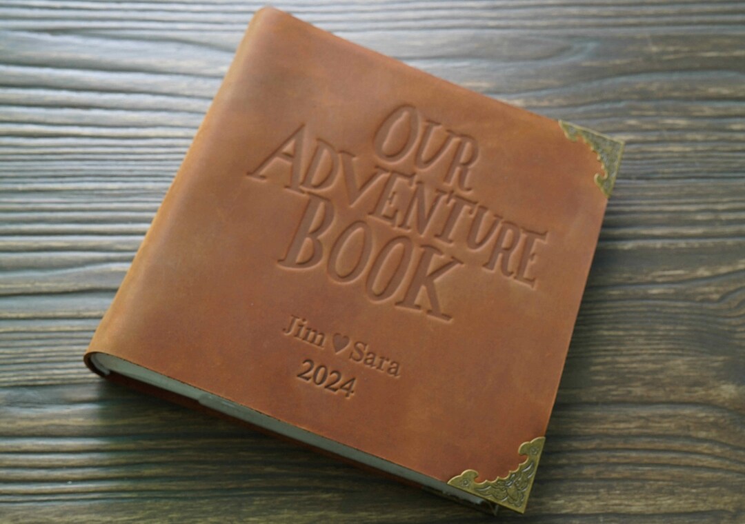 Personalized Our Adventure Book ,custom Photo Album ,leather Scrapbook ...