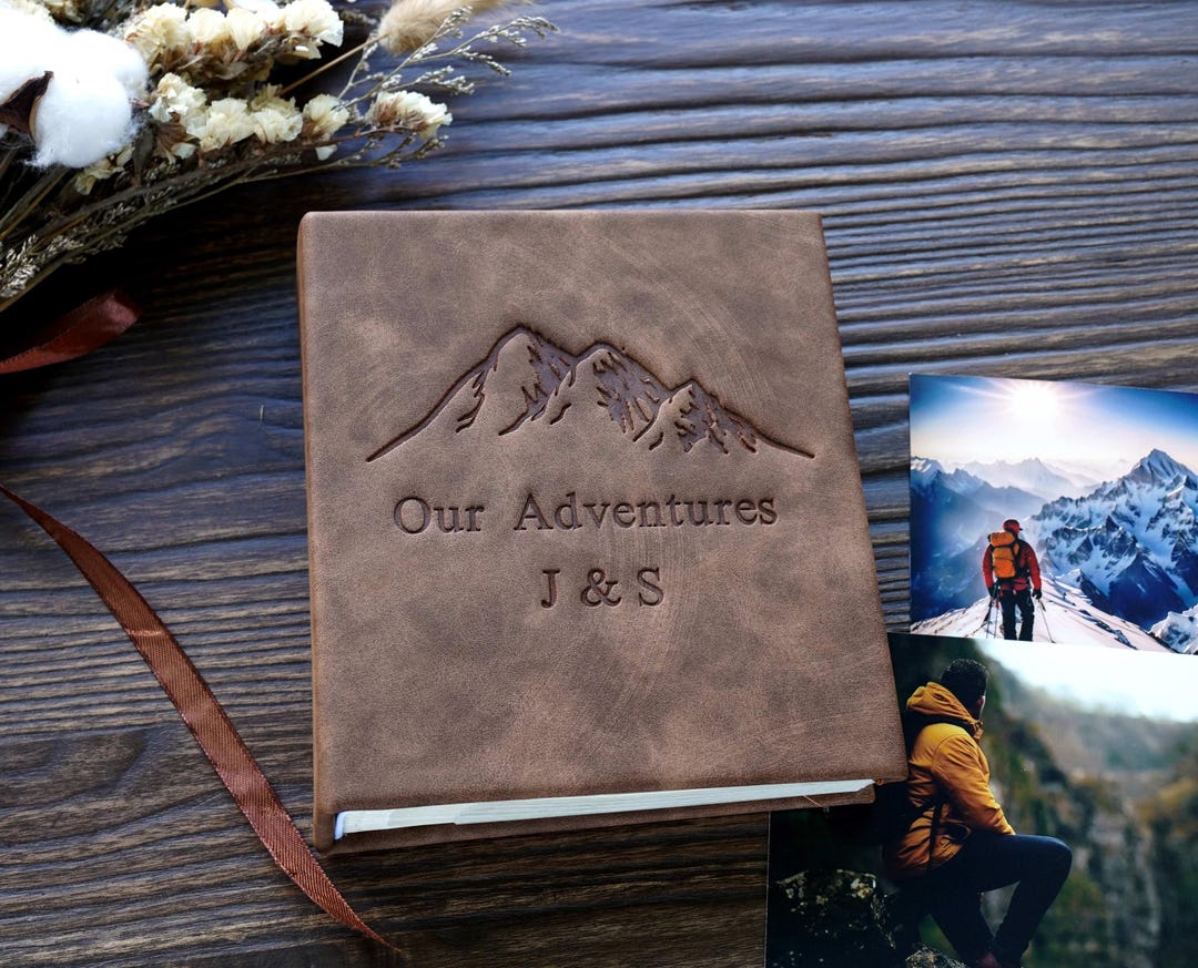 Personalized Our Adventure Book ,custom Photo Album ,leather Album ...