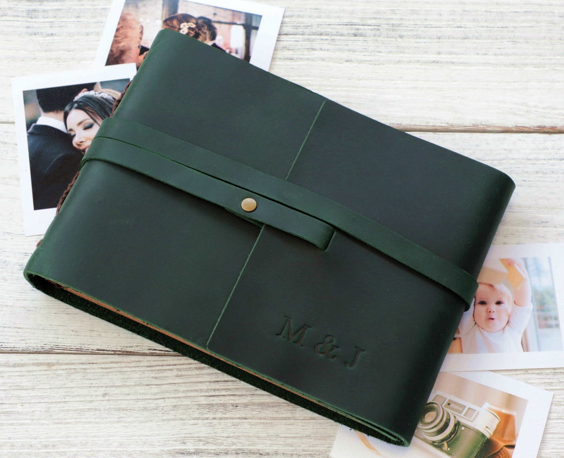 Personalized Vintage Photo Album Custom Guest Book Scrapbook | Etsy