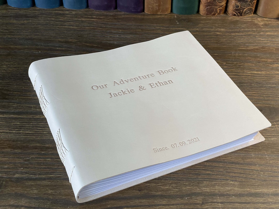 Personalized Our Adventure Book ,custom Photo Album ,leather Scrapbook ...