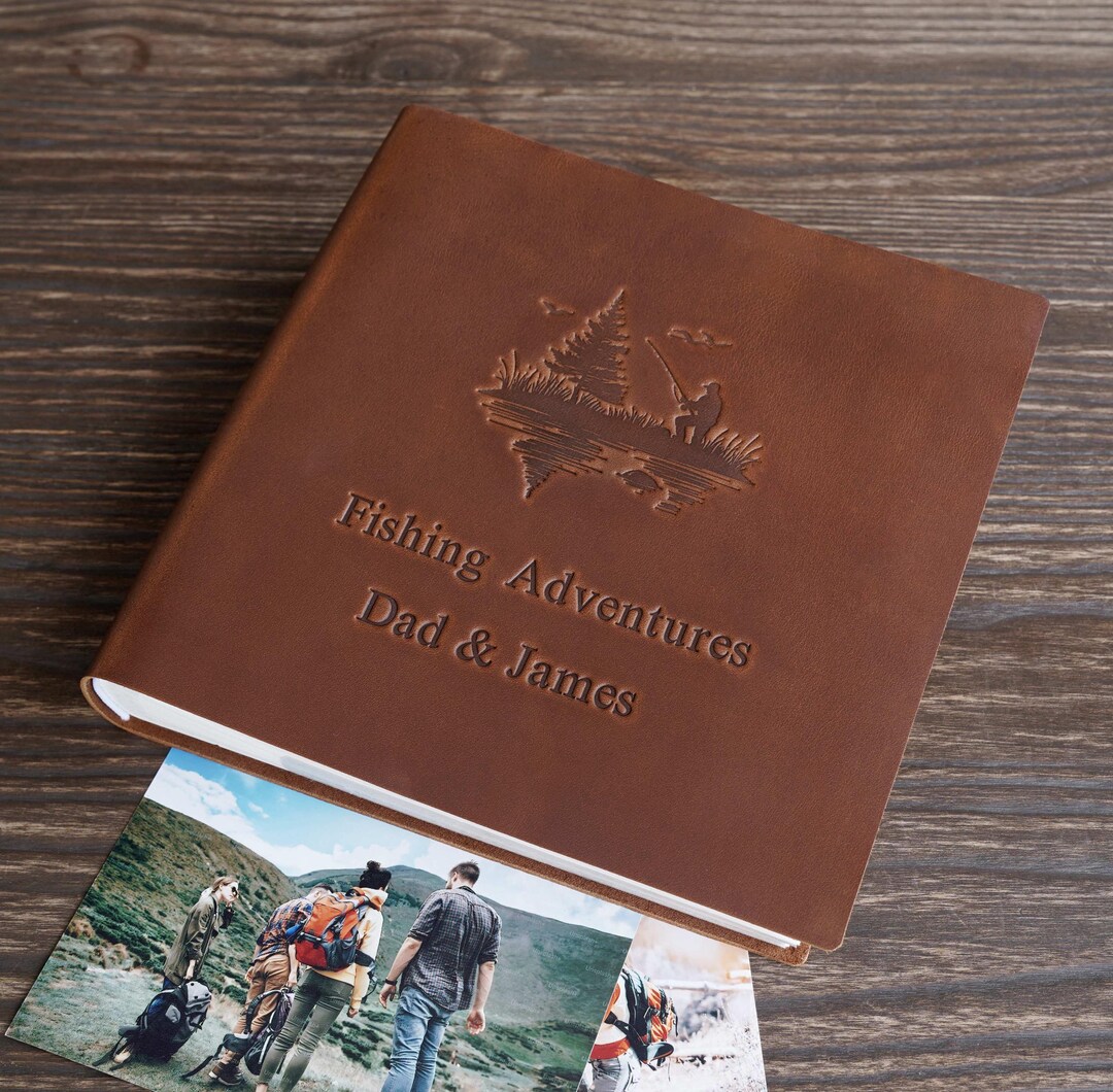 Personalized Leather Photo Album Hunting Album Fishing Album Memory ...