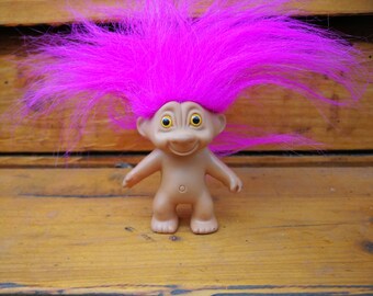 Pink hair troll | Etsy