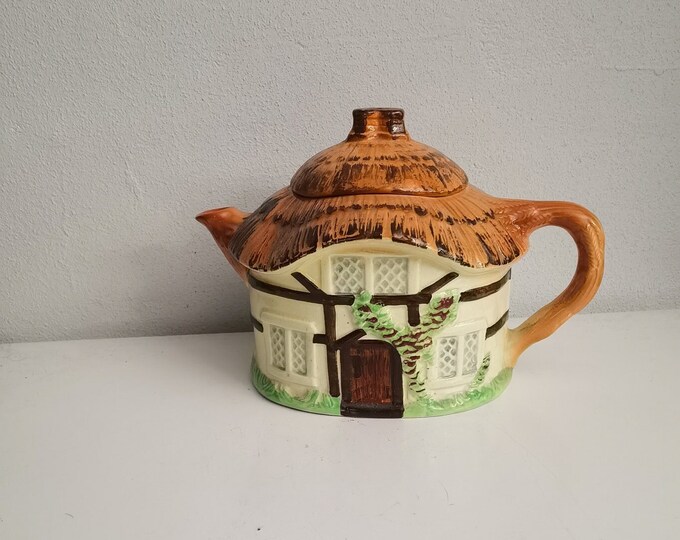 Vintage England House Cottage Teapot - Vintage Ceramic Teapot, House ...