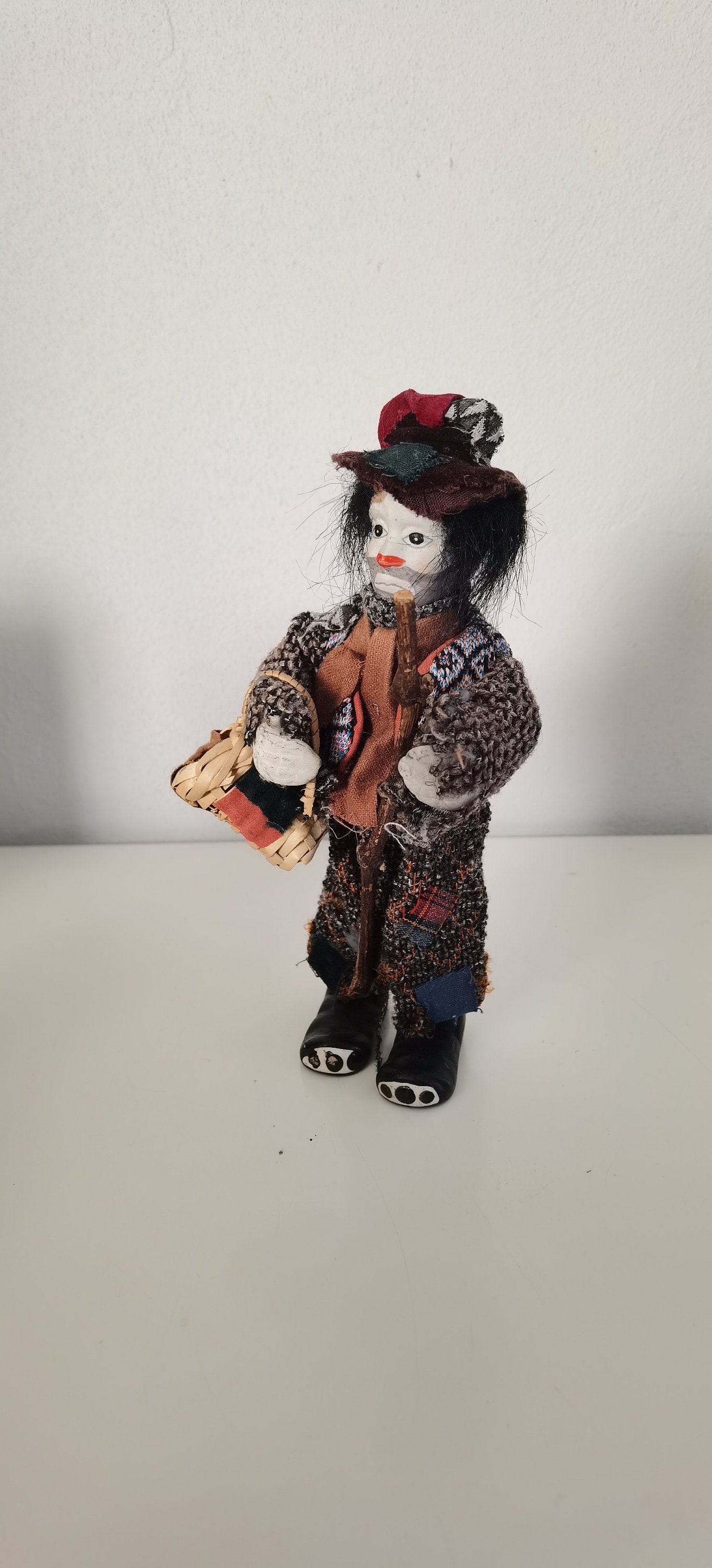 Vintage Homeless Porcelain Clown, Clown Ceramic Figurine , Clown Lover ...